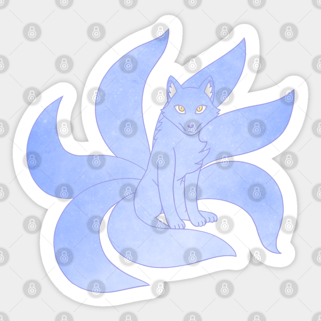 Celestial Kitsune - Kitsune - Sticker | TeePublic
