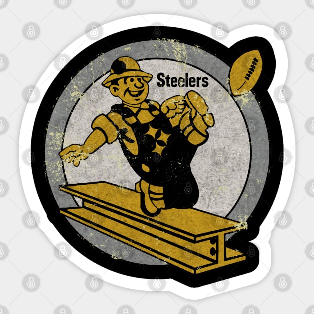 Pittsburgh steelers vintage logo - Pittsburgh Steelers - Sticker ...
