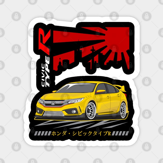 Civic Type R FK4 ver.1 - Civic - Magnet | TeePublic