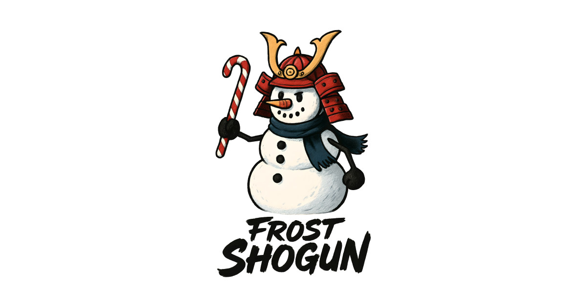 Frost Shogun — Samurai Snowman - Snowman - T-Shirt | TeePublic