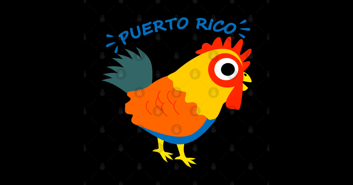 Puerto Rico Gallo Rooster Boricua Tropical Animals - Puerto Rico ...
