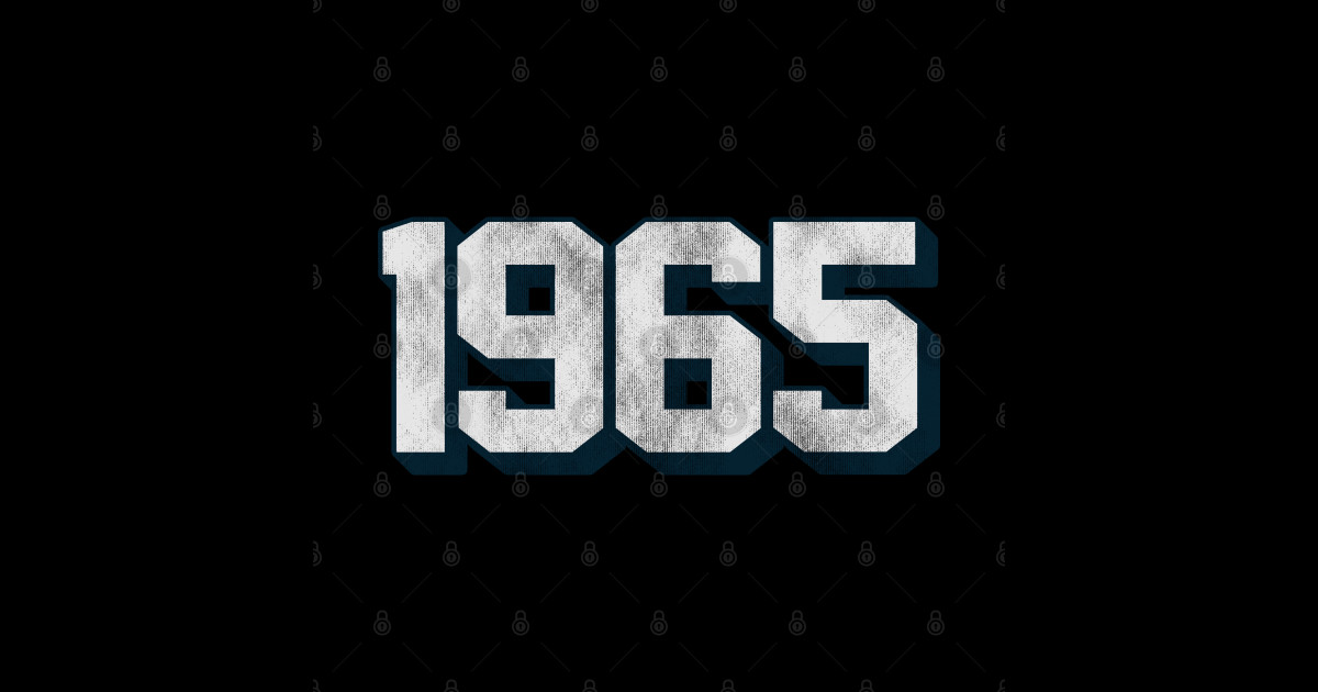 1965 // Years Vintage Retro Logo Style - 1965 - Posters and Art Prints ...