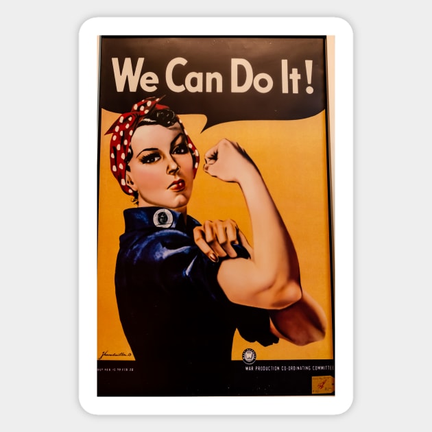We Can Do It! - Rosie The Riveter - Sticker | TeePublic