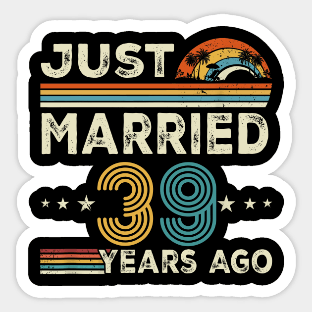 Just Married 39 Years Ago 39th Wedding Anniversary Couples - Wedding ...