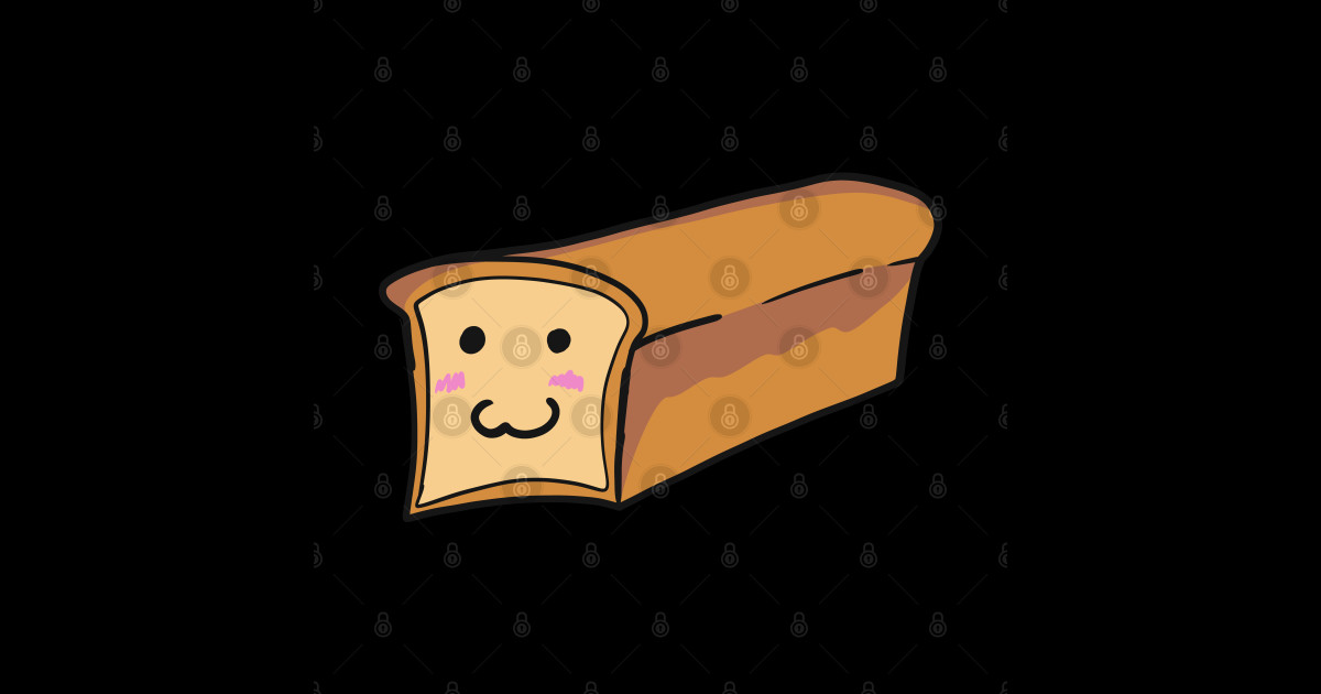 Kawaii loaf of bread - Loaf Of Bread - Sticker | TeePublic