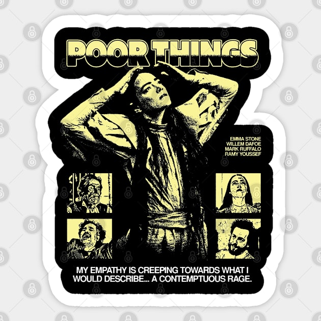 Retro Poor Things Movie - Poor Things - Sticker | TeePublic