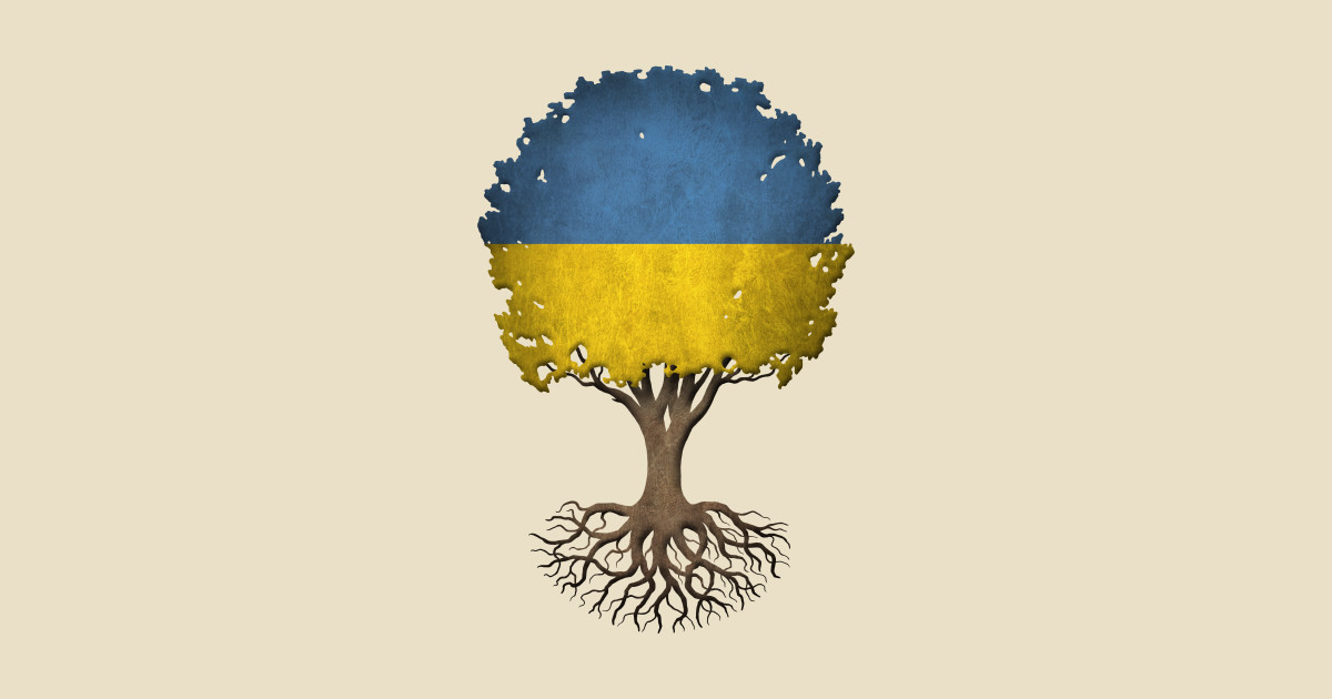Tree of Life with Ukrainian Flag - Ukraine - T-Shirt | TeePublic