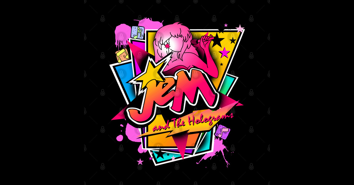 Jem And The Holograms - Retro Cartoons - Sticker | TeePublic