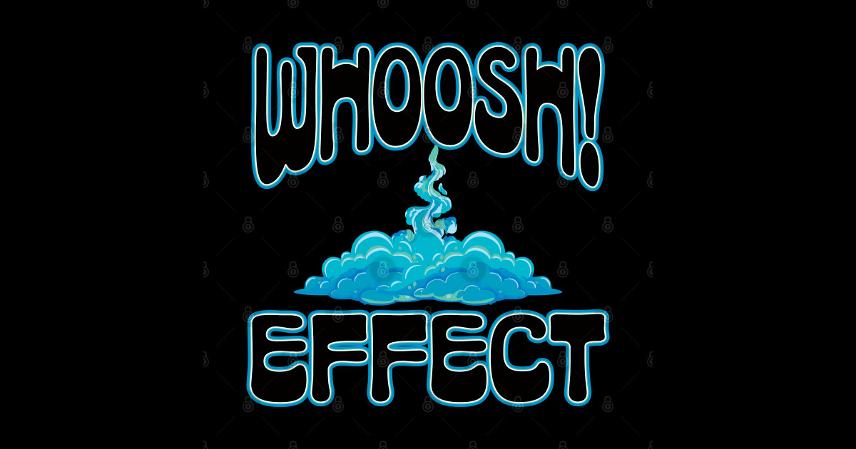 Whoosh! Effect - Whoosh - Sticker | TeePublic
