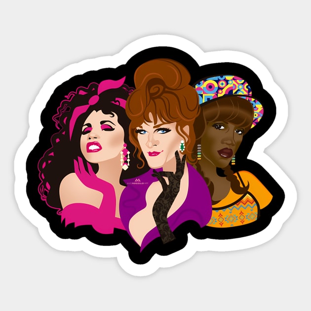 To Wong Foo – Iconic Drag Queen Tribute - Drag Queen - Sticker | TeePublic