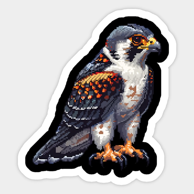 Pixel Falcon - Falcon - Sticker | TeePublic