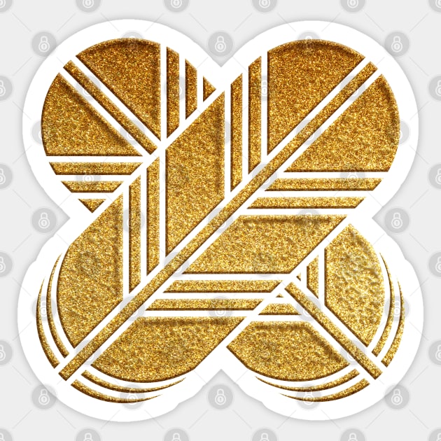 Gold Chigai Takanoha Kamon - Takanoha - Sticker | TeePublic