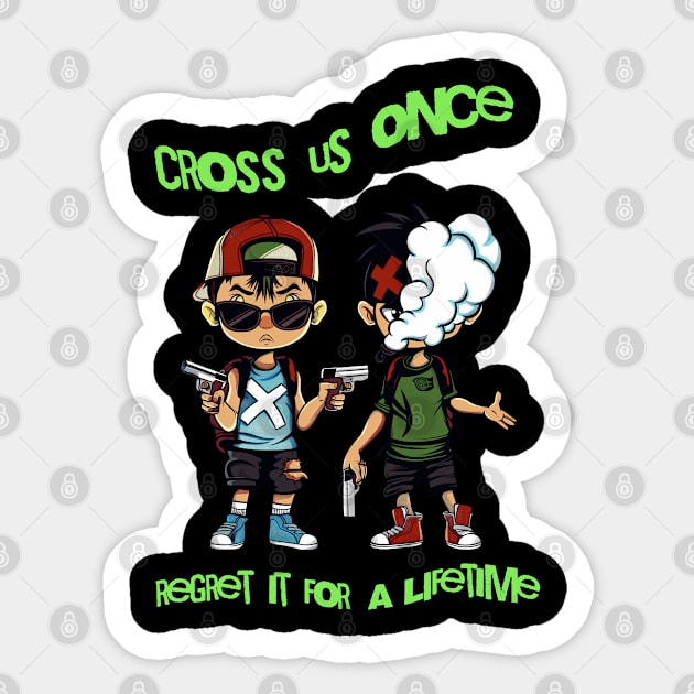 Thug life boy 08 - Gangster Rap Gangsta Fanny Thug Life - Sticker ...