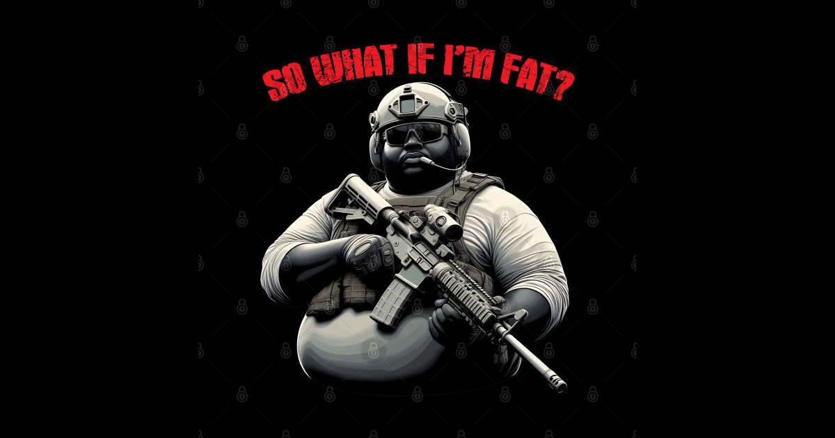 Tactical Fatman Power - Tactical - Sticker | TeePublic