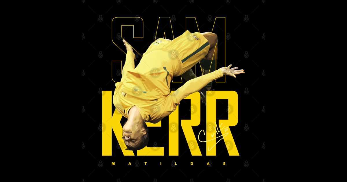 Sam Kerr - Sam Kerr Football - Sticker | TeePublic