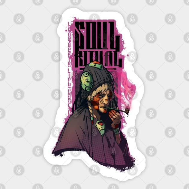 Rituals of the soul of the Old Shaman - Shaman - Sticker | TeePublic