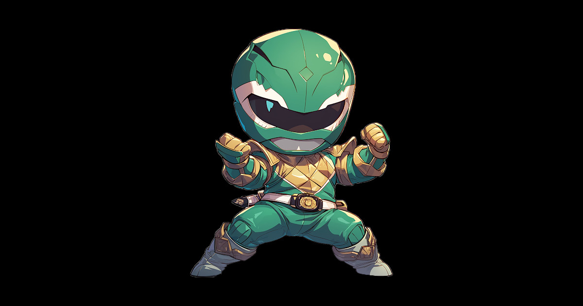 green ranger - Power Rangers - Sticker | TeePublic