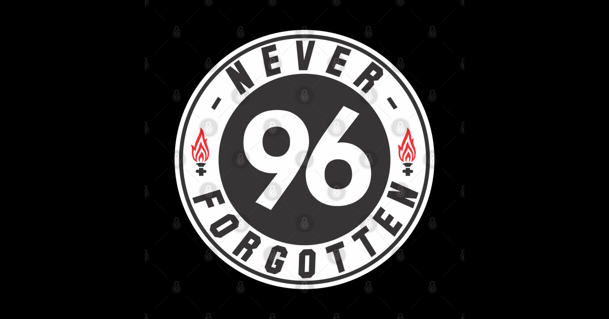 96 NEVER FORGOTTEN - Liverpool - Sticker | TeePublic