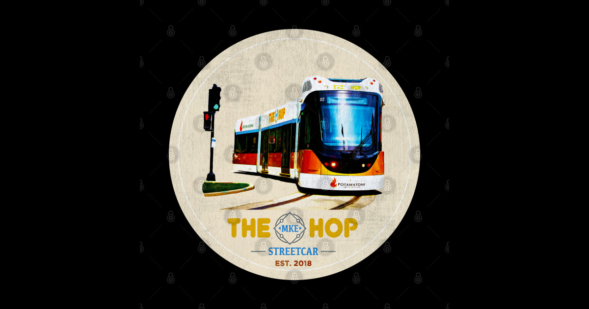 MKE HOP • Milwaukee Streetcar - Mke Hop Milwaukee Streetcar - Sticker ...
