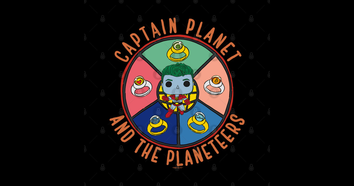 Captain Planet and the Planeteers - Captain Planet - Sticker | TeePublic
