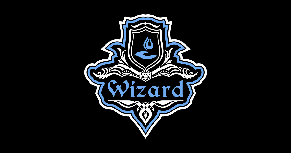 D&D Wizard Class Crest - Wizard Class - T-Shirt | TeePublic