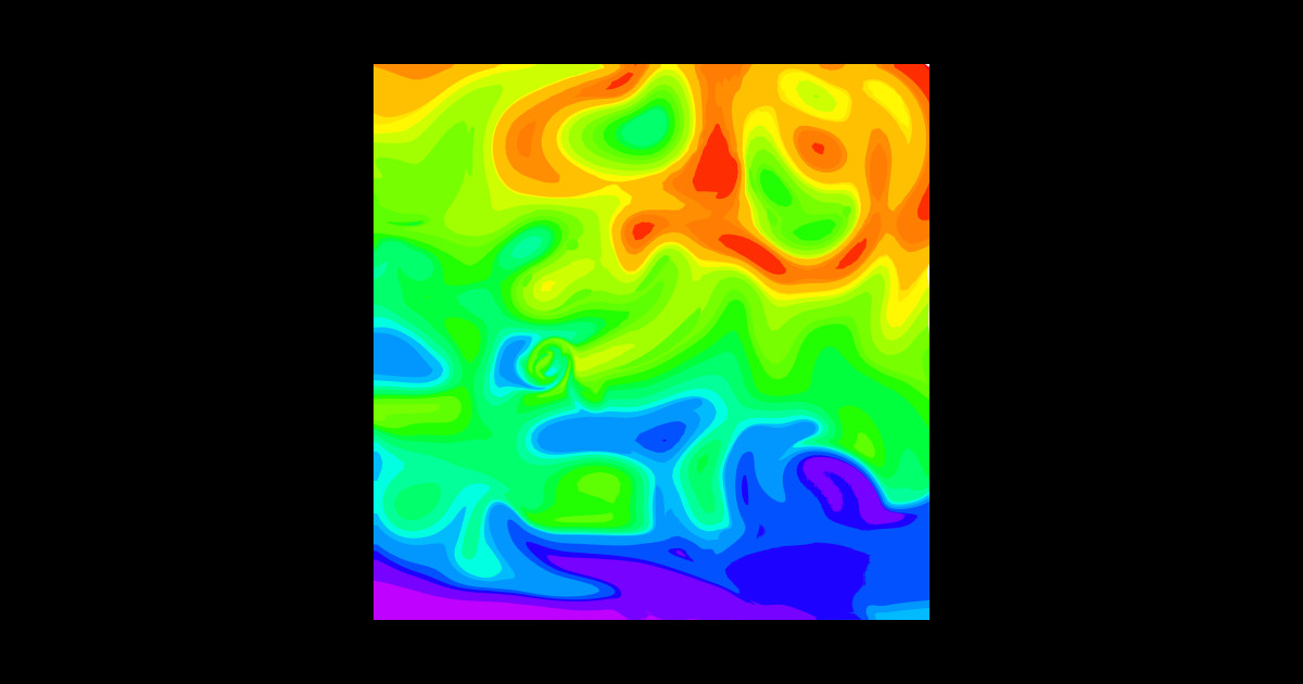 Rainbow heat map - Rainbow - Sticker | TeePublic