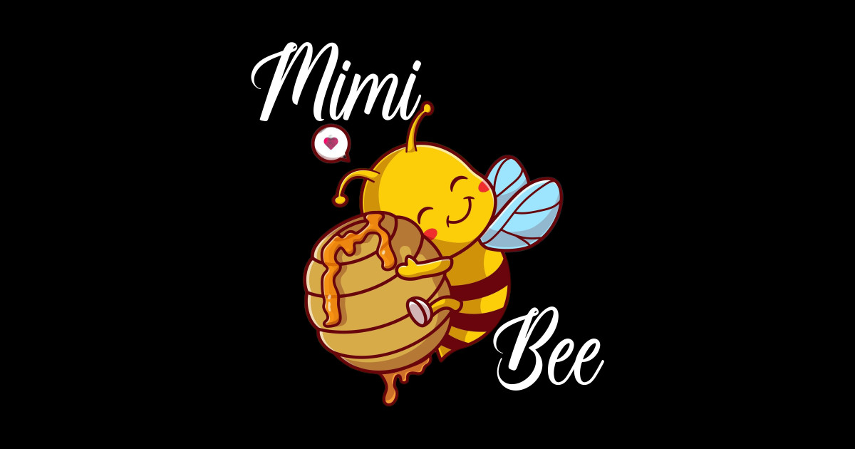 Mimi Bee Cute Honey Bee Hugging Honeycomb - Bee Day - Sticker | TeePublic