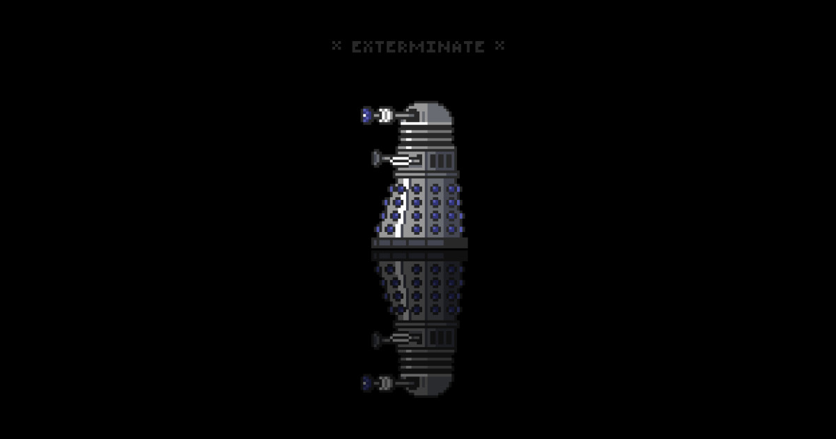 8-Bit Dalek - Dalek - Pin | TeePublic