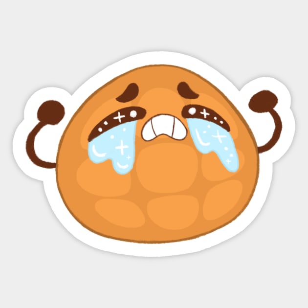 Crying Waffle - Crying Waffle - Sticker | TeePublic