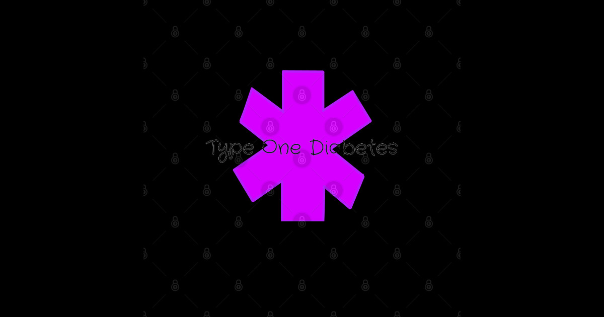 Type One Diabetes - Purple - T1d - Posters and Art Prints | TeePublic