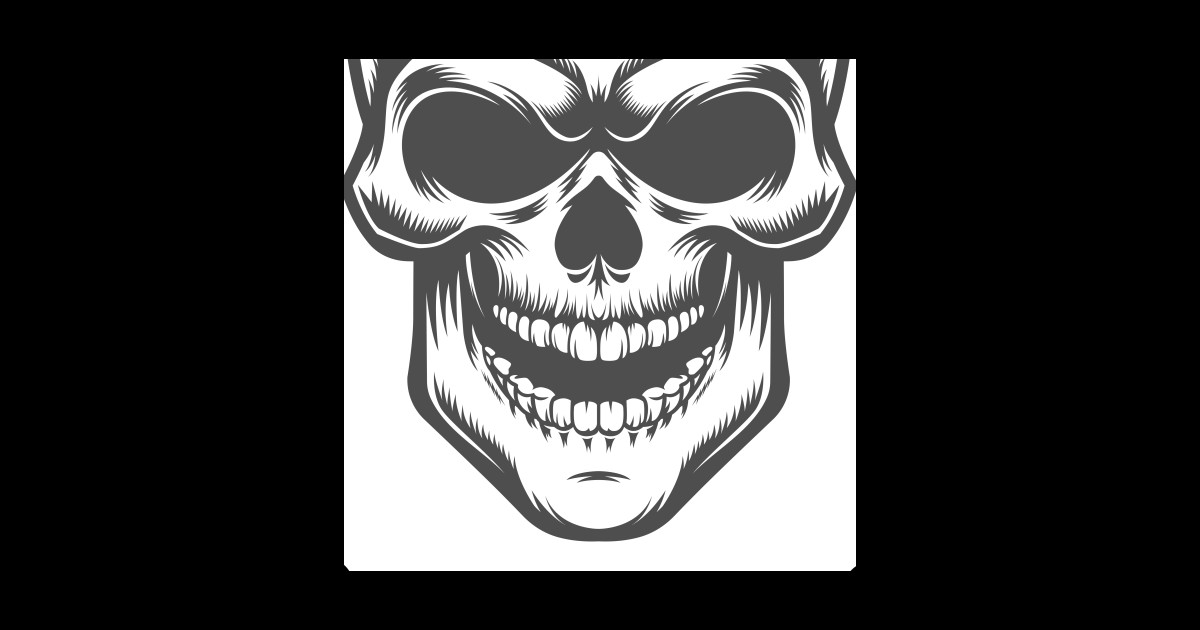 Skull Face - Skull Face - Sticker | TeePublic