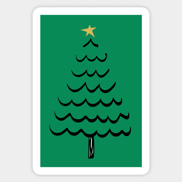 Christmas Tree Star - Christmas - Sticker | TeePublic