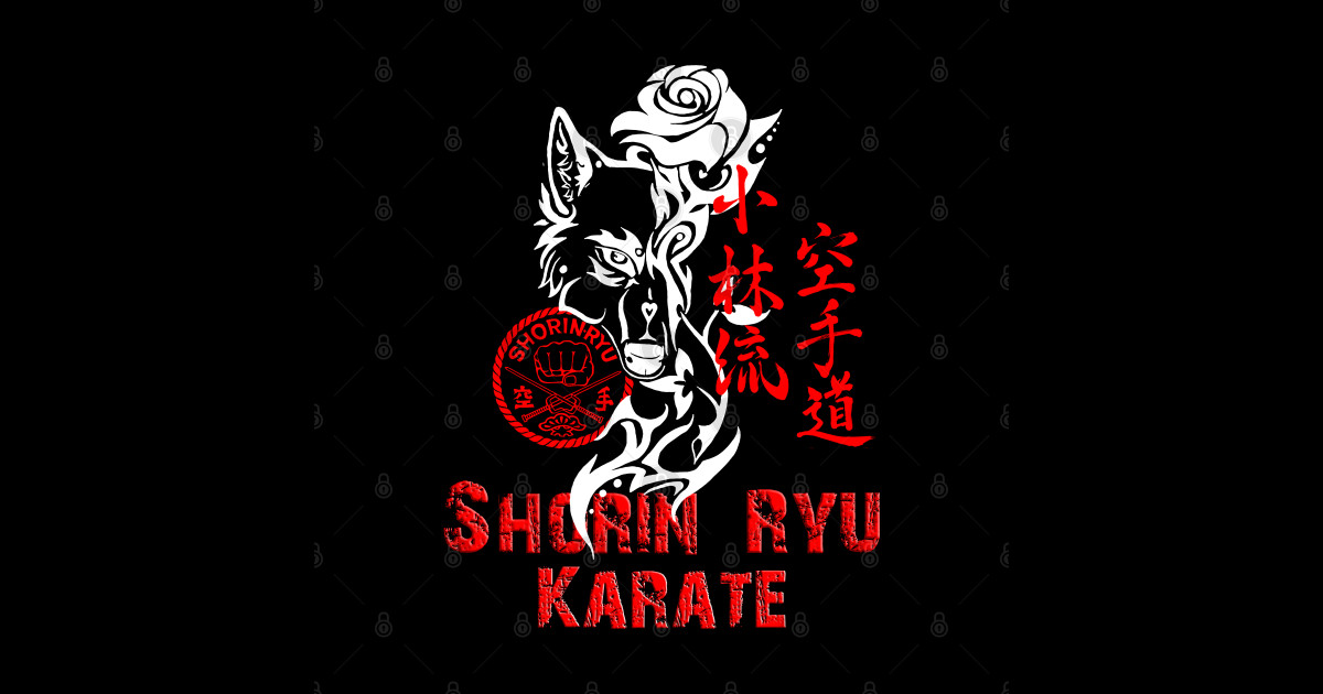 Shorin Ryu Karate Lone Wolf - Karate Art - Martial Arts Design - Karate ...
