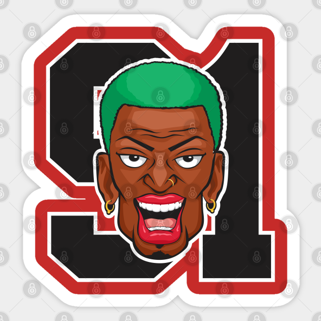 Dennis Rodman 91 - Dennis Rodman - Sticker | TeePublic