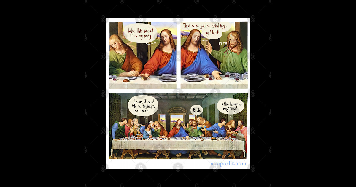 The Last Supper Guest - Webcomics - Sticker | TeePublic