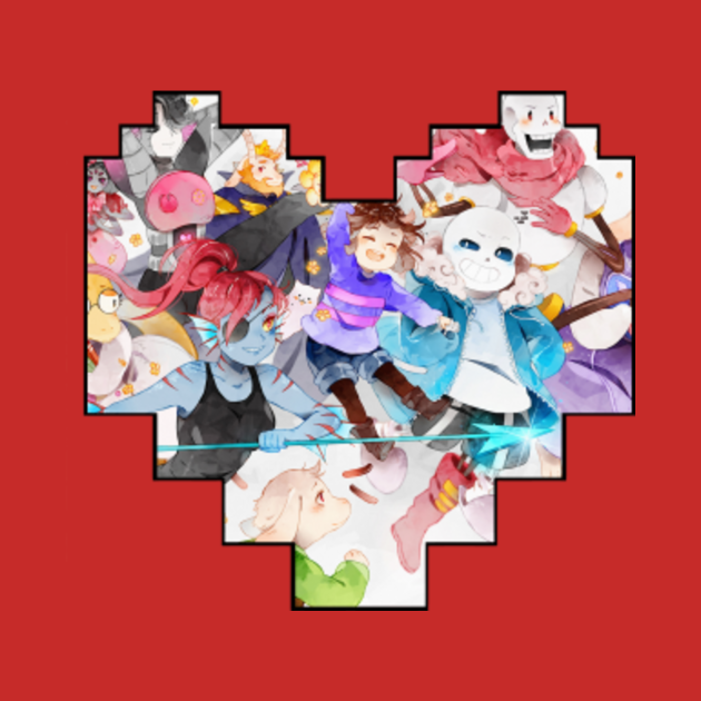 Heart - Undertale - T-Shirt | TeePublic