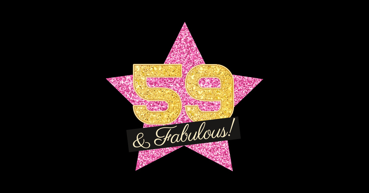 59th Birthday Gifts Women Fabulous - Pink Gold - 59th Birthday Gifts ...