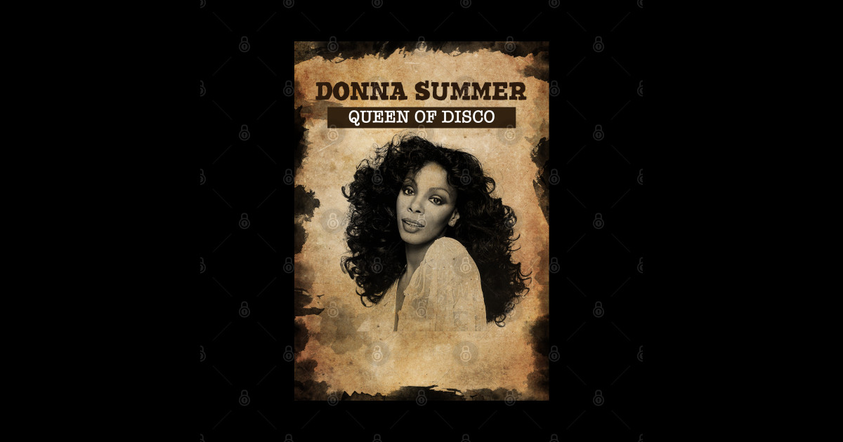 Vintage Old Paper 80s Style Donna Summer Queen of disco - Donna Summer ...