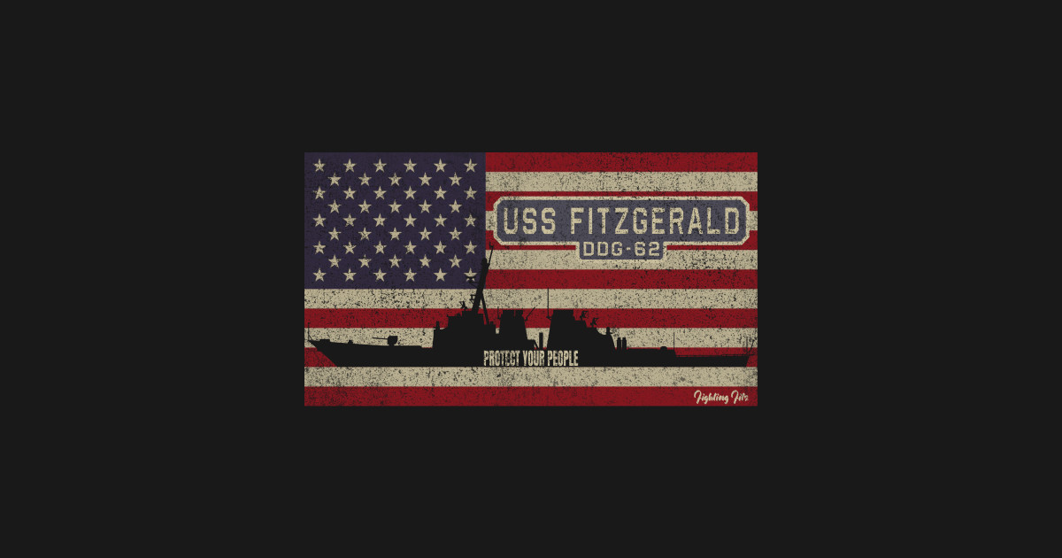 Fitzgerald DDG-62 Arleigh Burke-class Guided Missile Destroyer Vintage ...