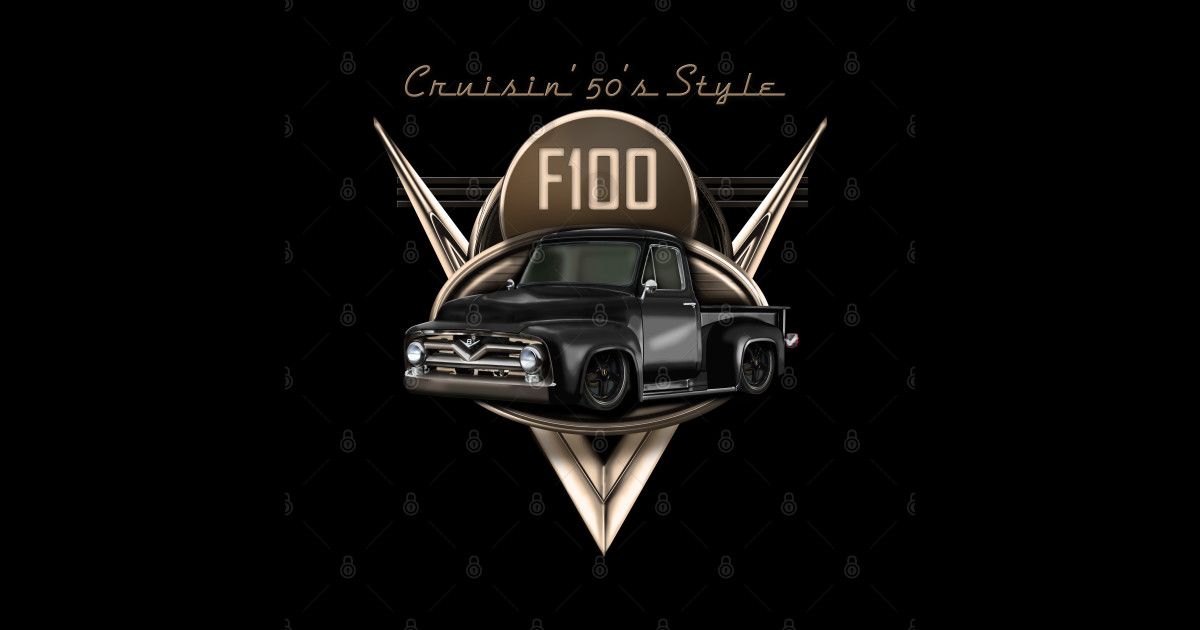 F100 Custom Truck - F100 Truck - Posters and Art Prints | TeePublic