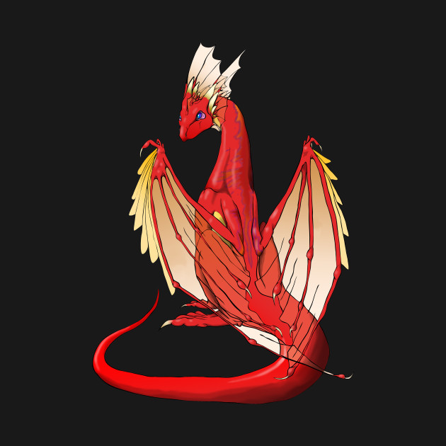 Scarlet Dragon - Dragons - T-Shirt | TeePublic