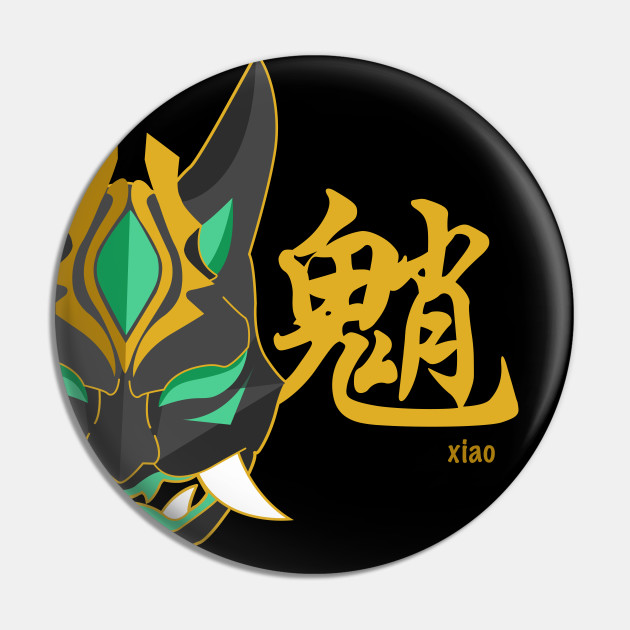 Xiao name and symbol - Genshin Impact - Genshin Impact - Pin | TeePublic