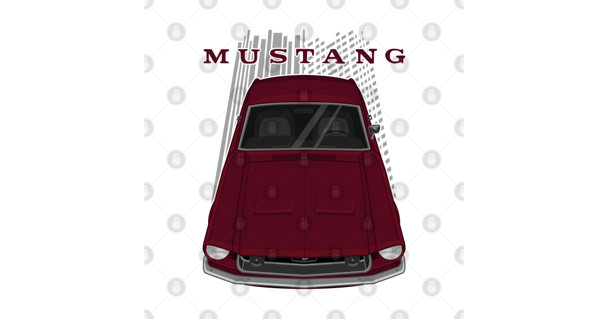 Ford Mustang Fastback 1968 - Royal Maroon - Ford Mustang Fastback 1968 ...
