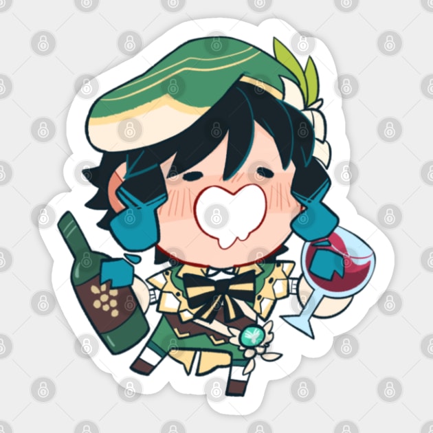 Genshin Impact Venti - Genshin Impact - Sticker | TeePublic