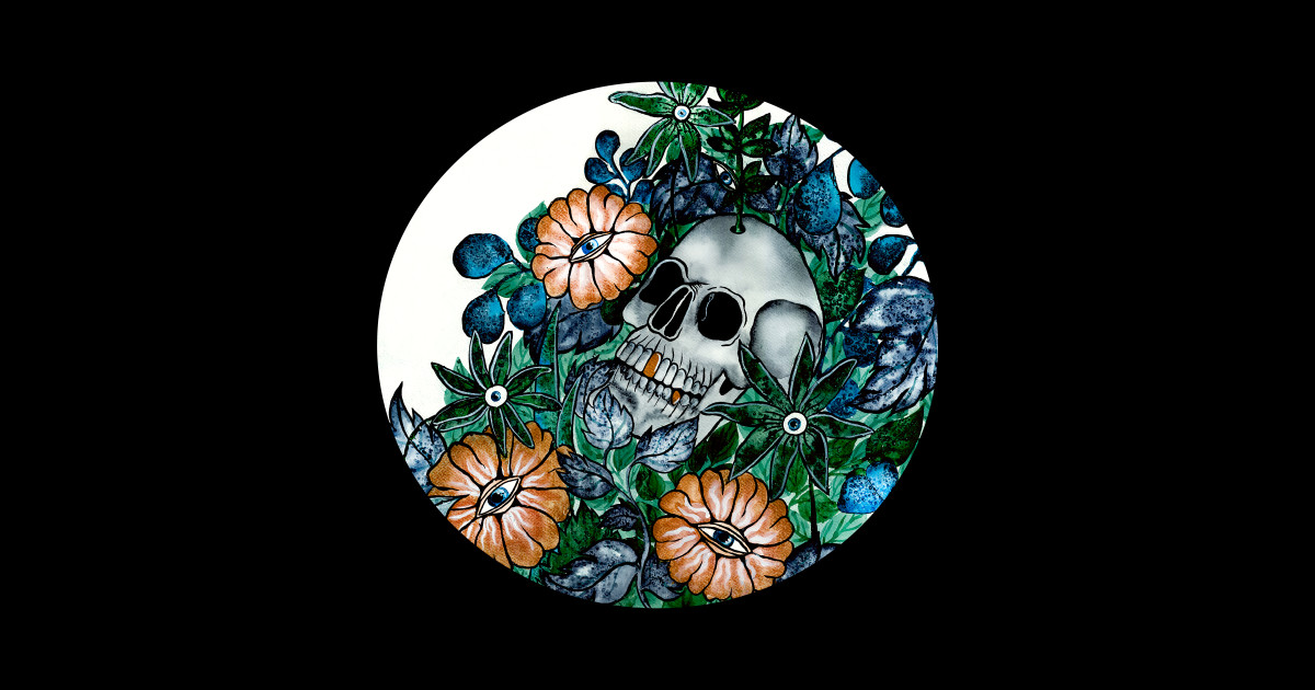 Back to nature - Skull - Sticker | TeePublic