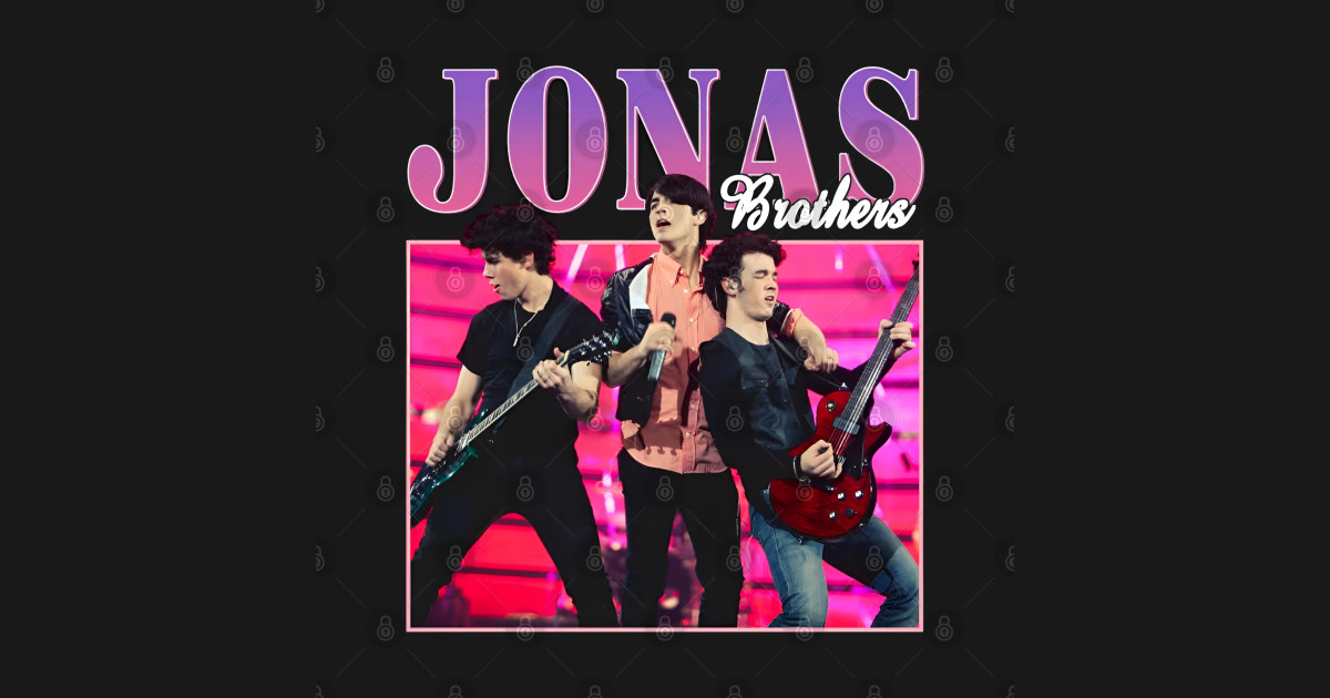 Jonas Brothers Vintage Collage - Jonas Brothers - T-Shirt | TeePublic