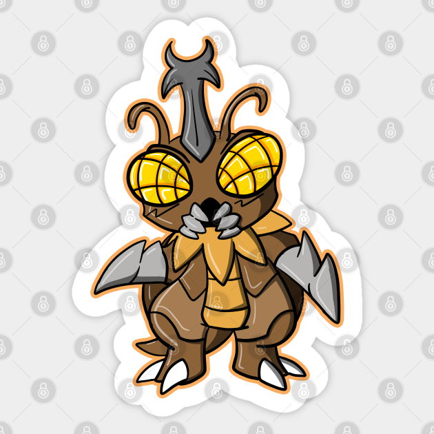 Chibi Megalon - Godzilla - Sticker | TeePublic