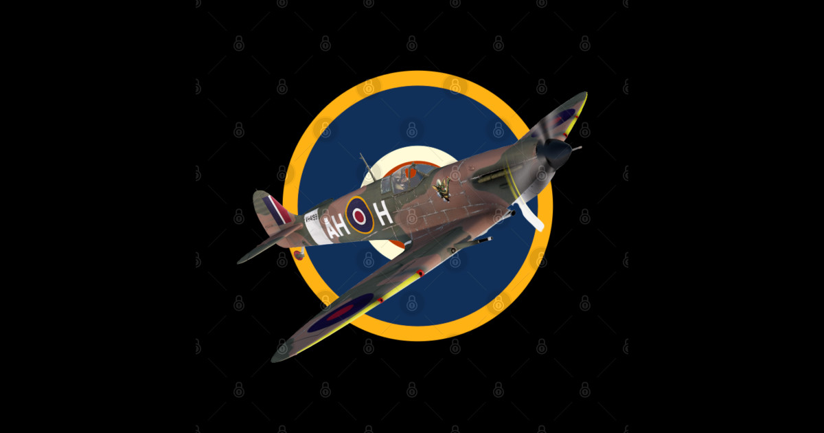 Vintage Spitfire UK Royal Air Force Roundel - Spitfire - Sticker ...