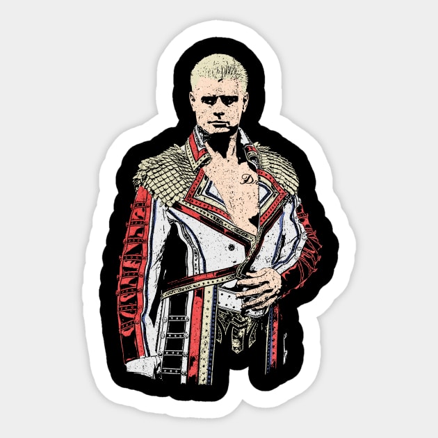 cody rhodes illustration - Cody Rhodes - Sticker | TeePublic