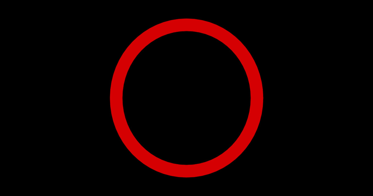 Big Red Circle - Circle - Posters and Art Prints | TeePublic